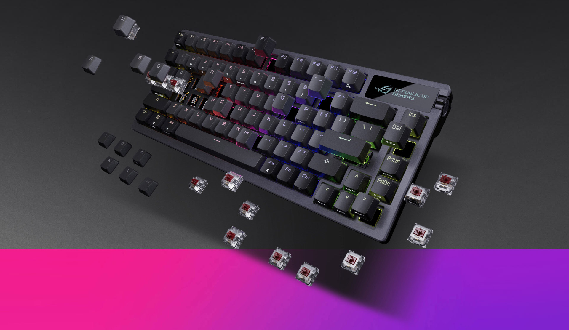 ASUS Wireless Gaming Mech ROG AZOTH/PBT/BLK (Storm Switch) Keyboard ...