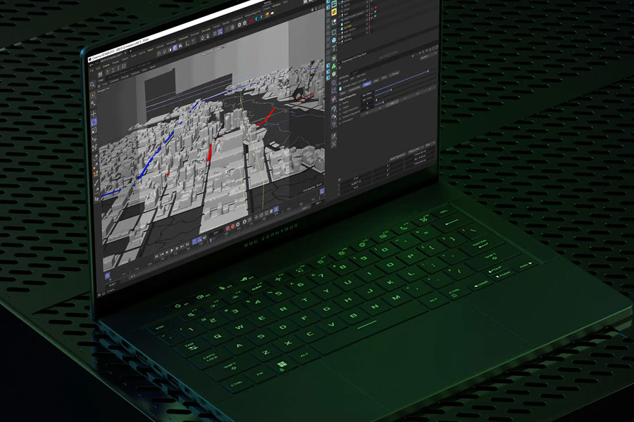 Asus GA403UI-QS061X, ROG Zephyrus G14, 14" 3K Screen (IR-Webcam), AMD ...