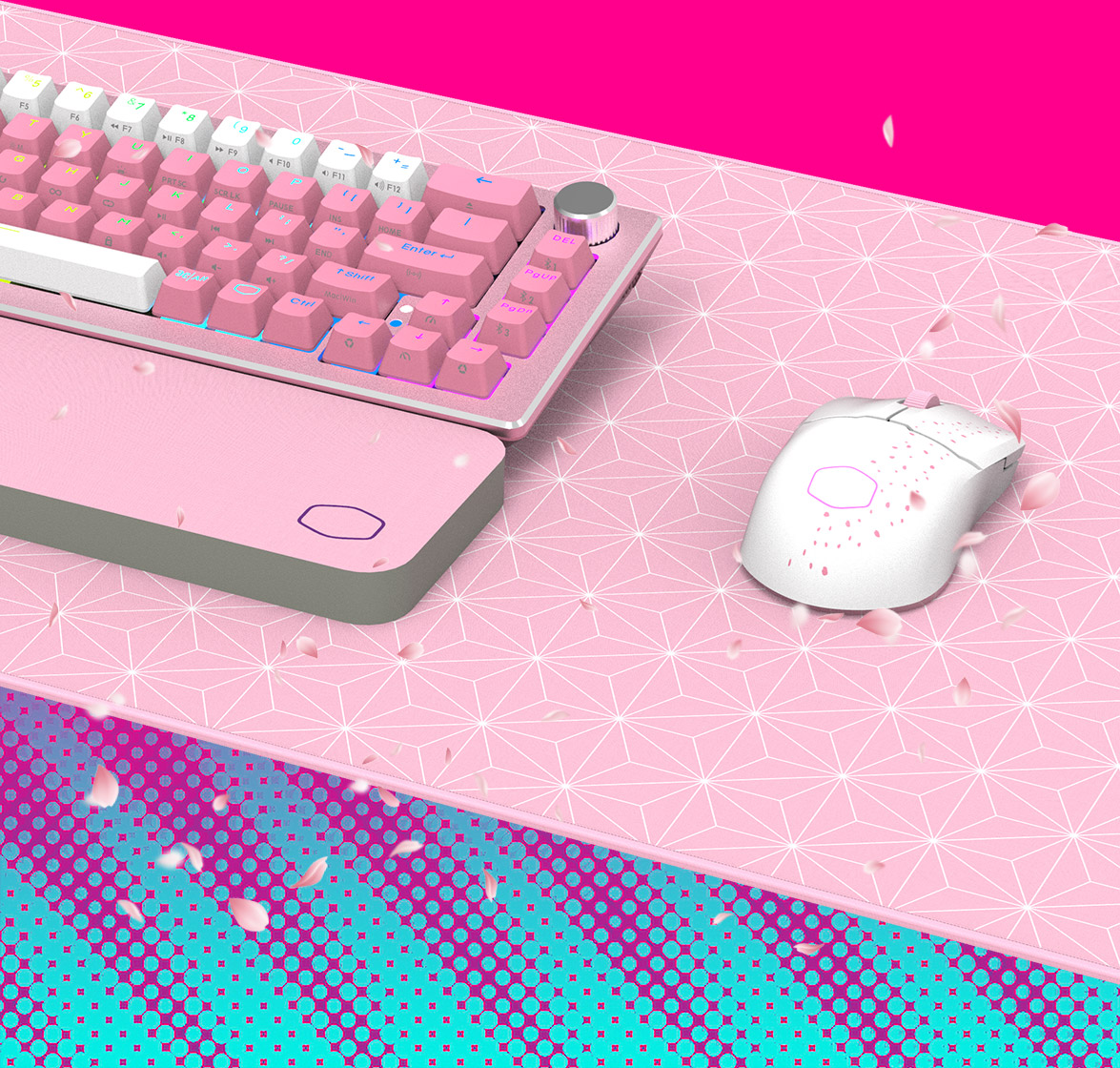 Cooler Master MM712 RGB Sakura Edition Wireless Gaming Mouse MM-712 ...