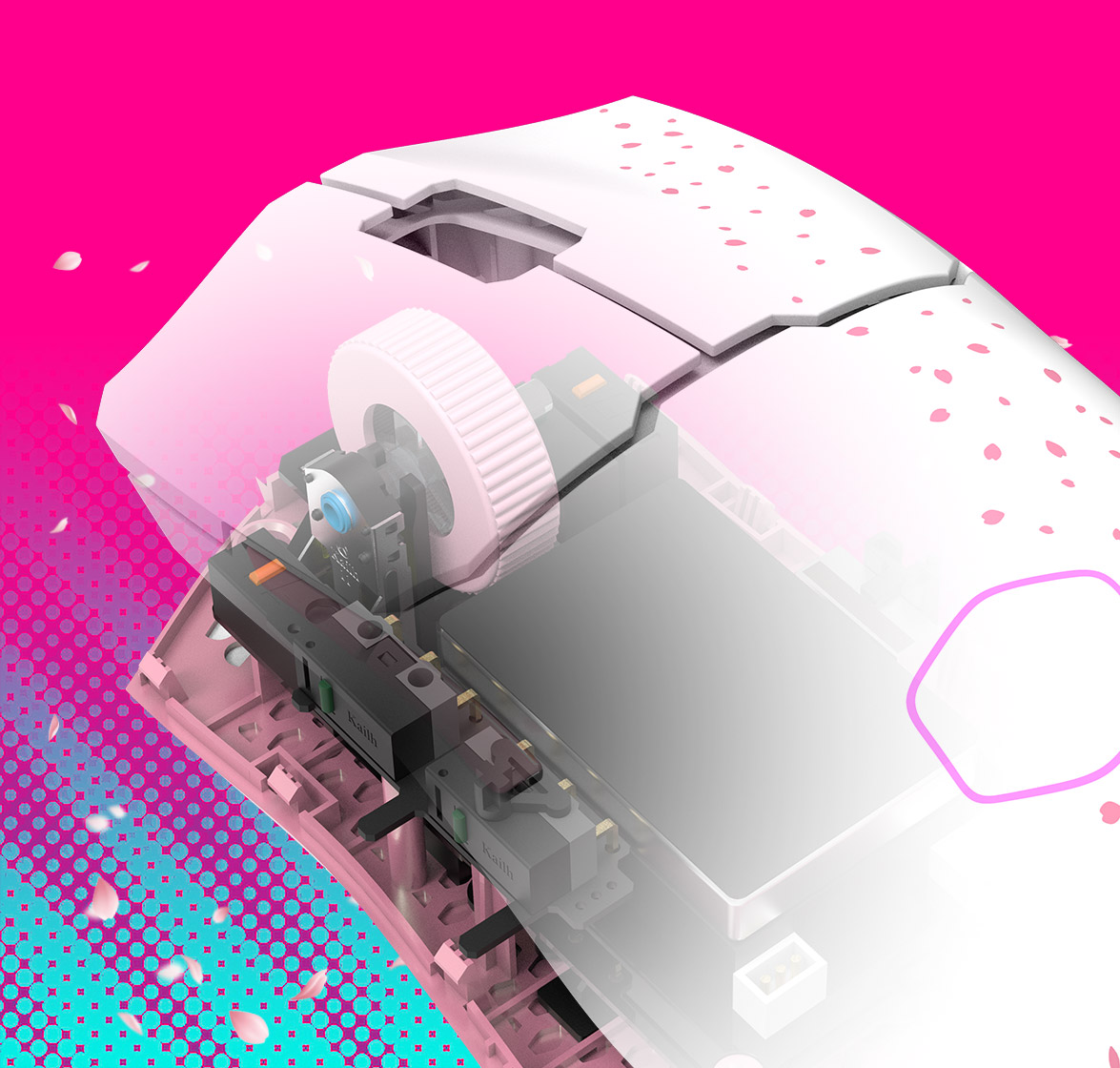 Cooler Master MM712 RGB Sakura Edition Wireless Gaming Mouse MM-712 ...