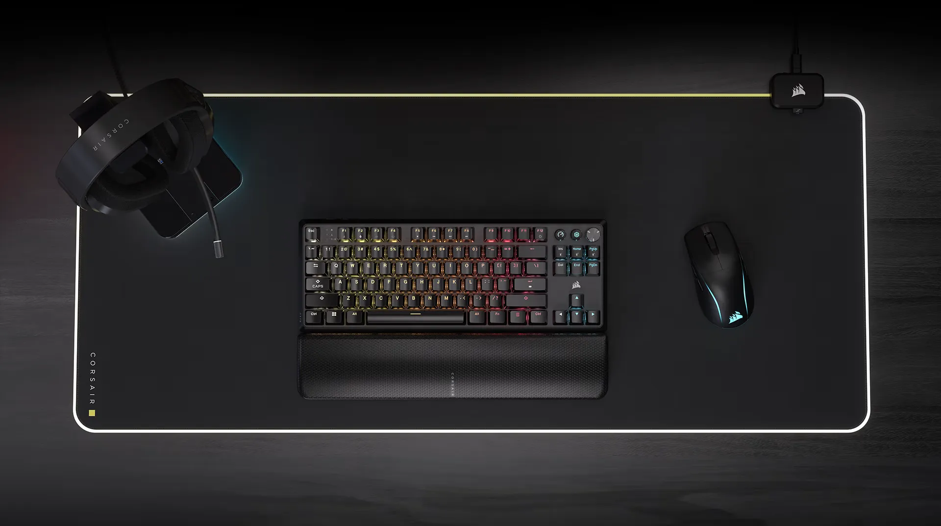 Corsair CH-914901E-NA K70 CORE TKL RGB Wireless Mechanical Keyboard ...