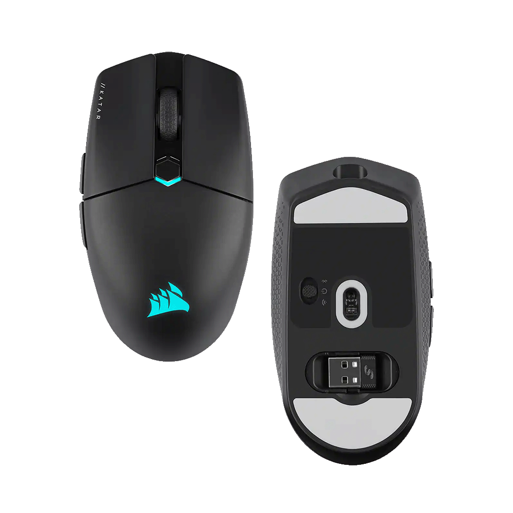 Corsair CH-931C111-AP, Katar Elite Wireless Mouse, Bluetooth/Wired, 26000 dpi, 6 Programmable ...