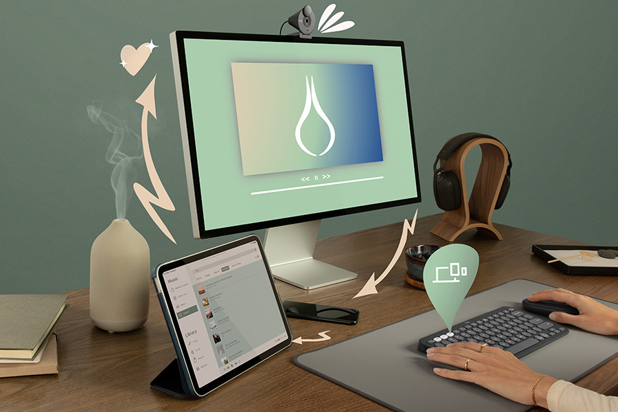 Logitech Pebble Key 2 K380s Bluetooth Keyboard - Tonal Graphite ...