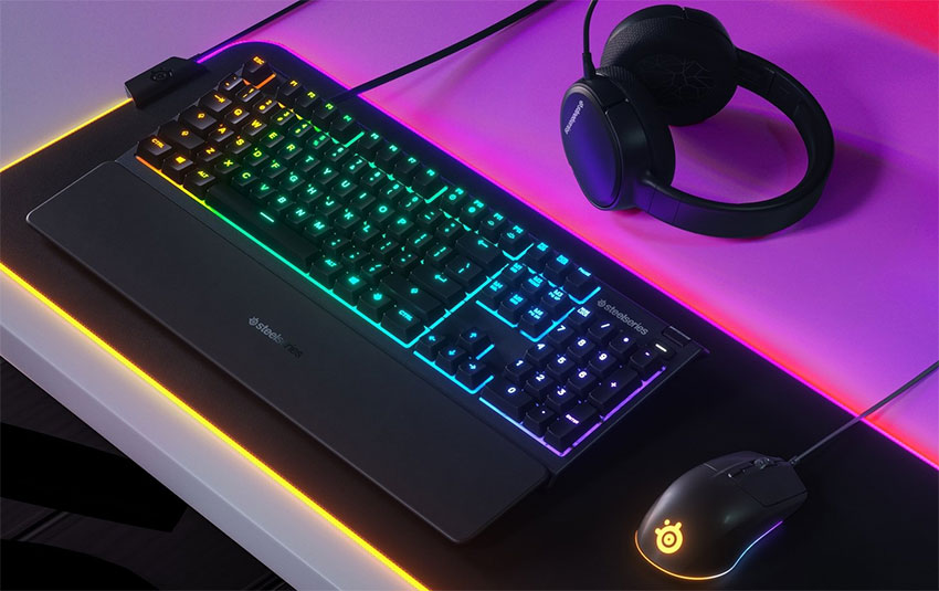 SteelSeries Apex 3 Full Size RGB Gaming Keyboard – Computer Lounge